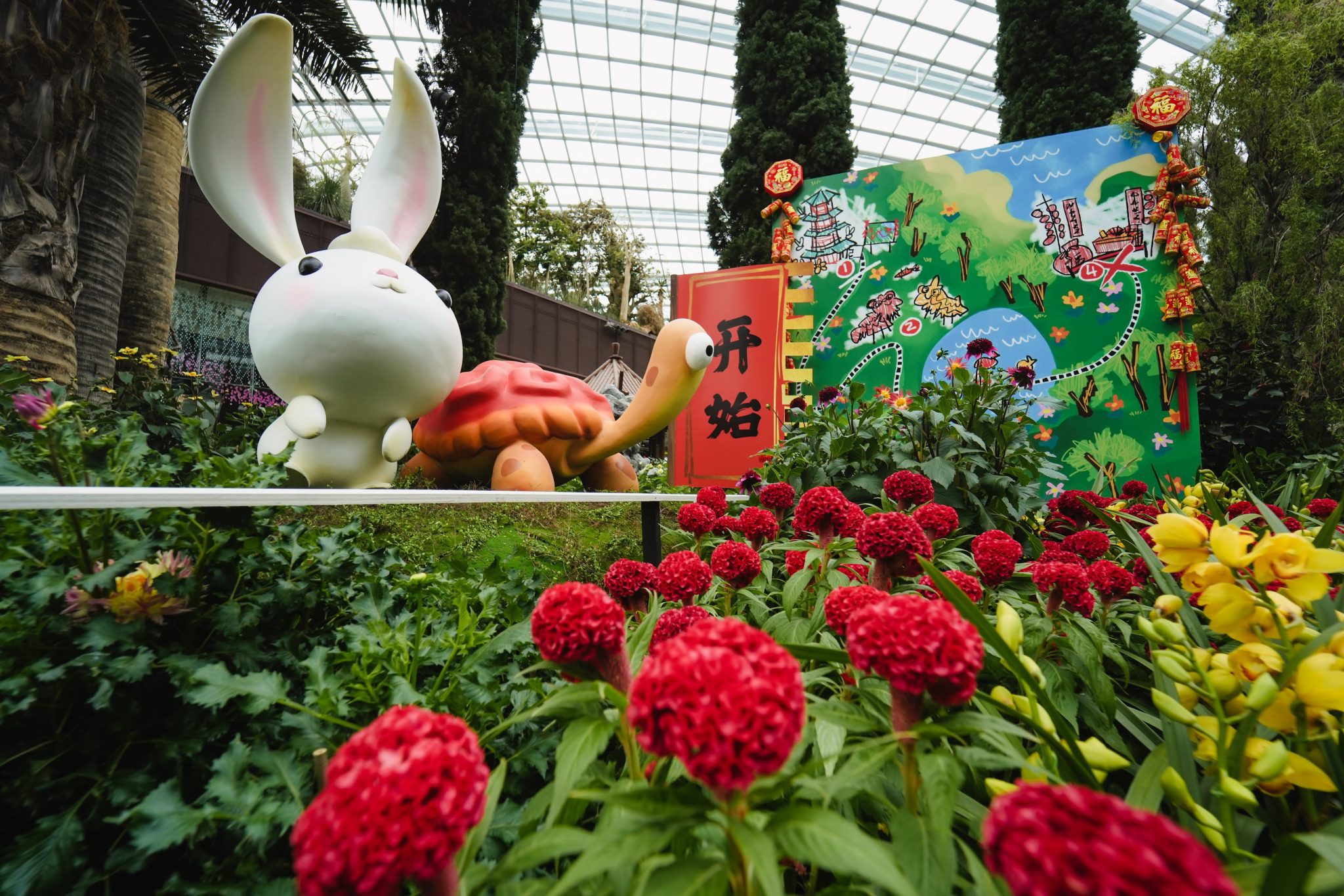 100 Rabbits Usher in Chinese New Year at Gardens by the Bay’s Dahlia ...